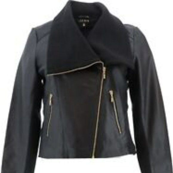 IMAN | Jackets & Coats | Iman Global Chic Genuine Lamb Leather Moto ...